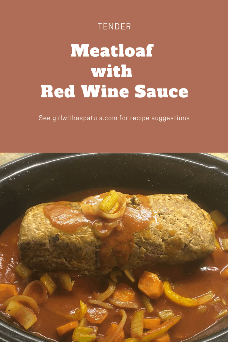 Tender Italian Meatloaf Recipe with Red Wine Tomato Sauce