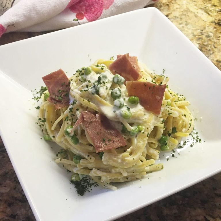 Pasta with Easy Homemade Panna Cream Sauce Recipe