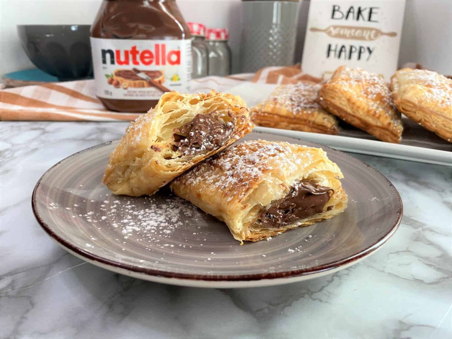 Nutella Puff Pastry Turnovers