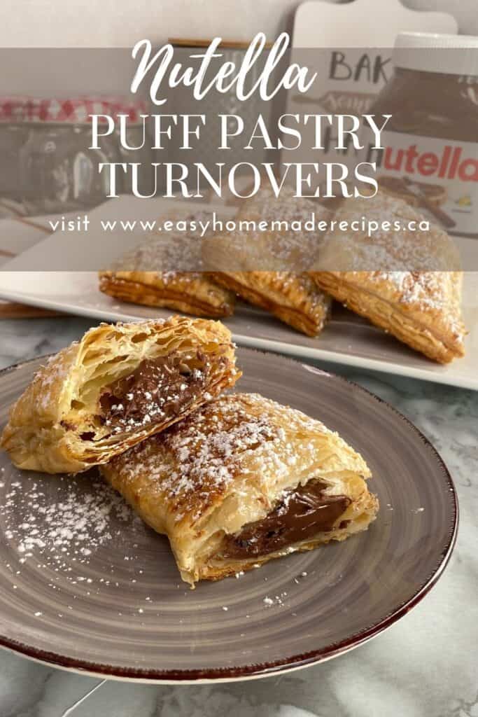 Nutella Puff Pastry Turnovers