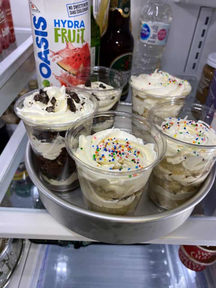 Vanilla Cake Mini Desserts in a Cup No Bake Quick & Easy Dessert