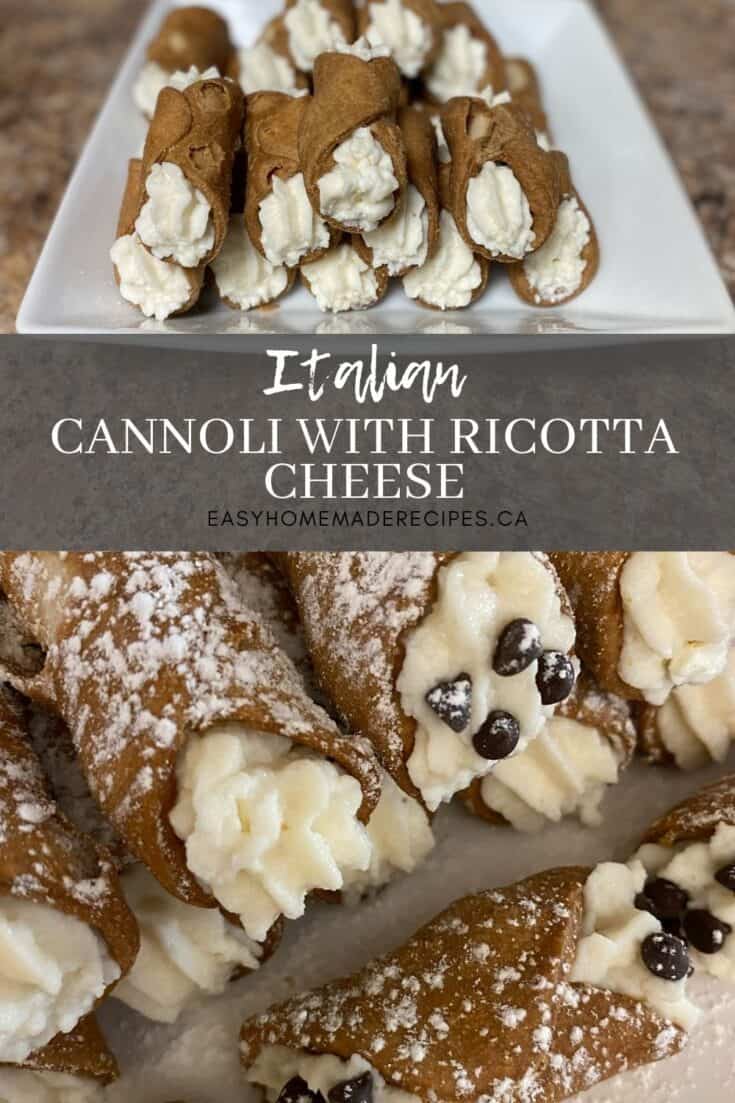 How to Make Italian Cannoli - Crispy Outside, Creamy Inside