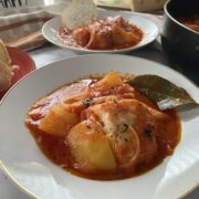 Salted Dried Cod in Tomato (Baccala alla Livornese)