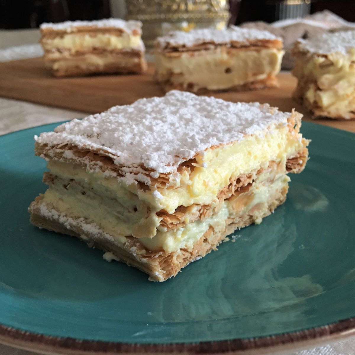 Homemade Italian Millefoglie using Puff Pastry