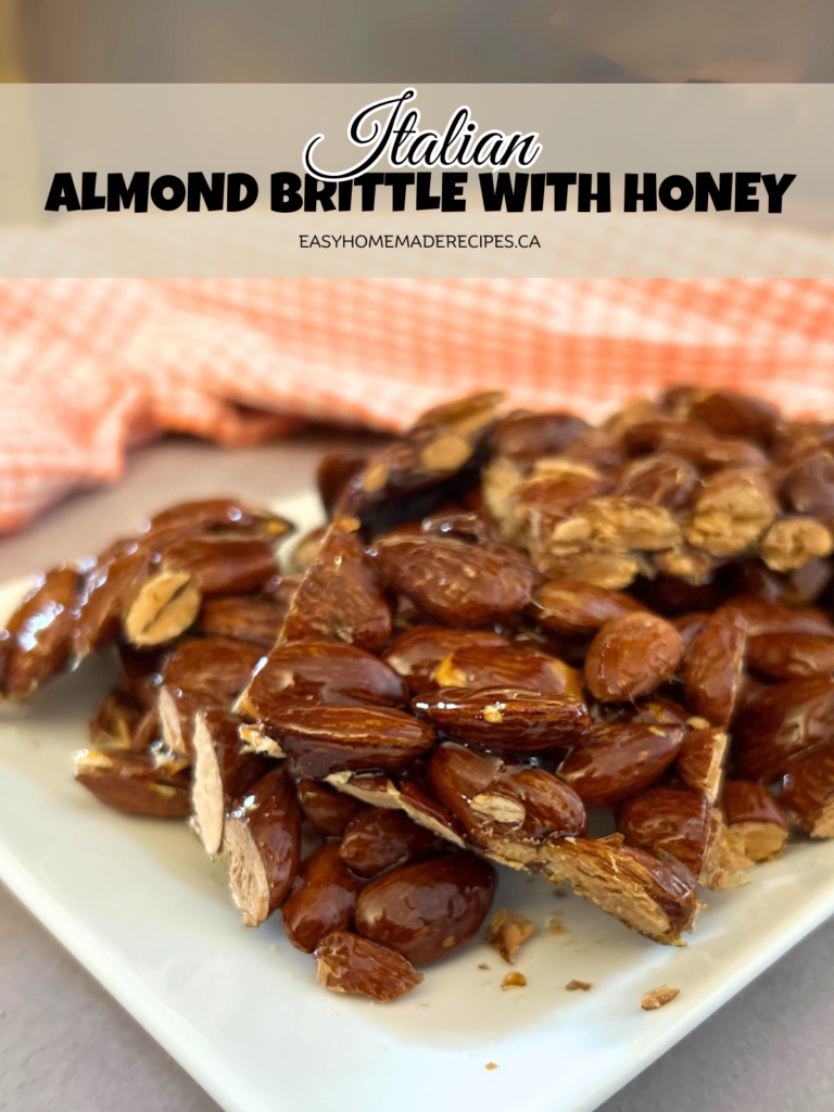 Italian Almond Brittle with Honey | A Christmas Delicacy