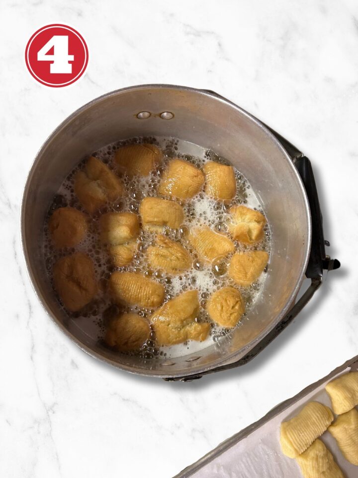 Calabrese Turdilli with Honey an Italian Christmas Dessert